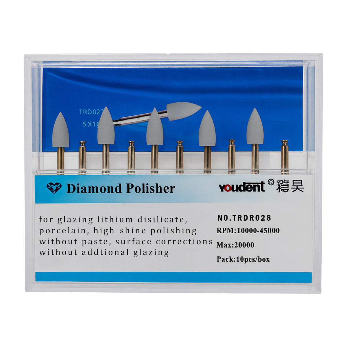 Youdent Diamond Polishers Kit For Ceramic RA