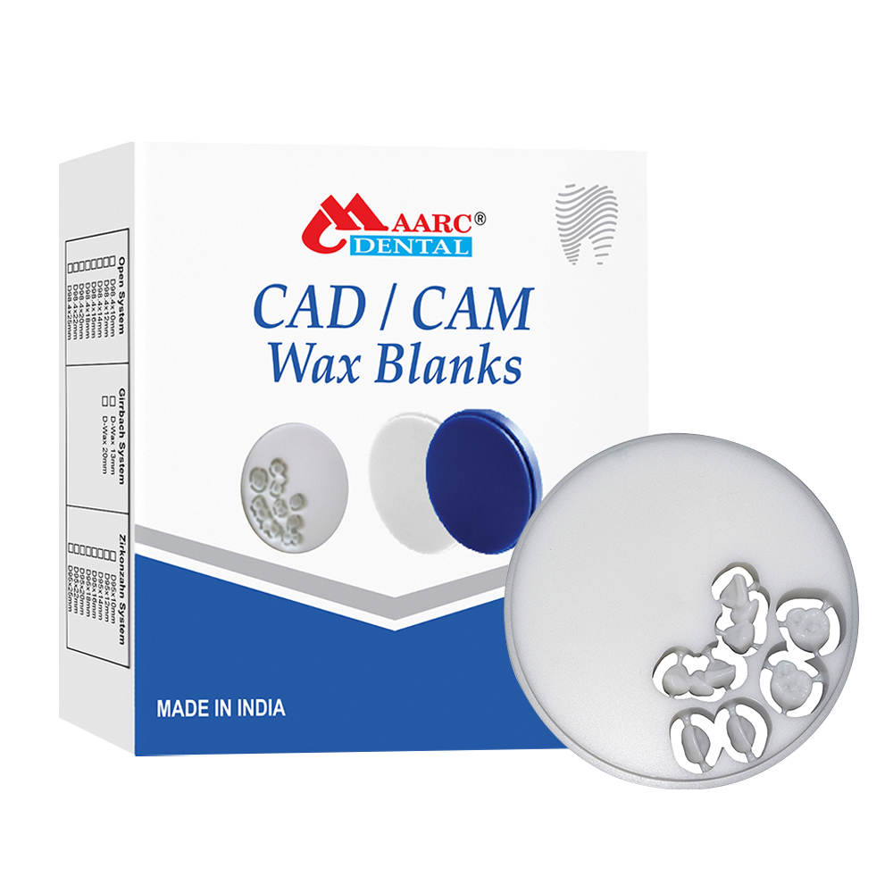 Buy Maarc CAD-CAM Milling Wax Blanks - White Color | Best Dental Wax ...
